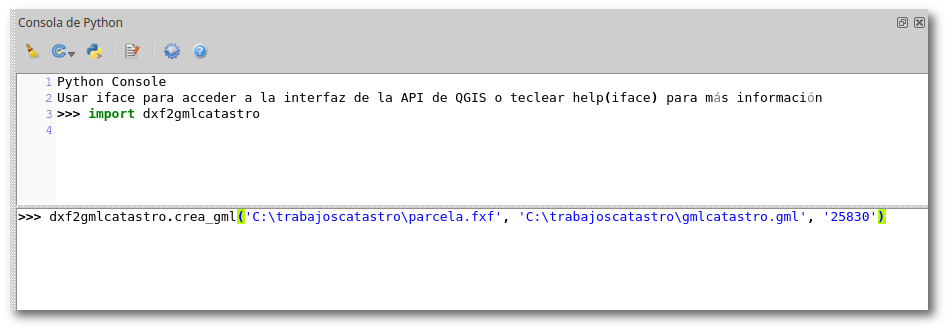 Cómo usar módulos de Python en QGIS. Un ejemplo con dxf2gmlcatastro - SIGdeletras :: Tecnologías ...